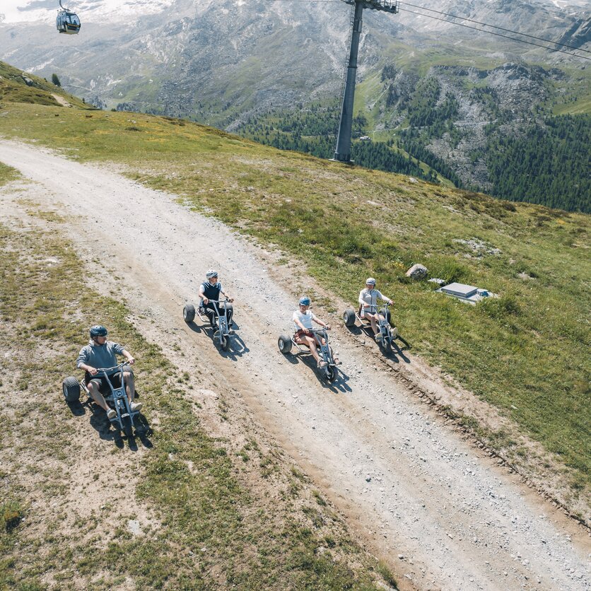 mountain cart ride in Zermatt | Zermatt Bergbahnen